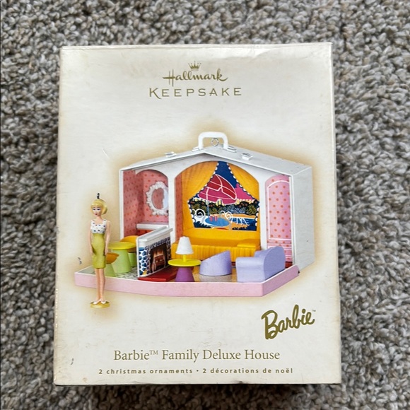 Hallmark | Holiday | Barbie Family Deluxe House Hallmark Ornament ...